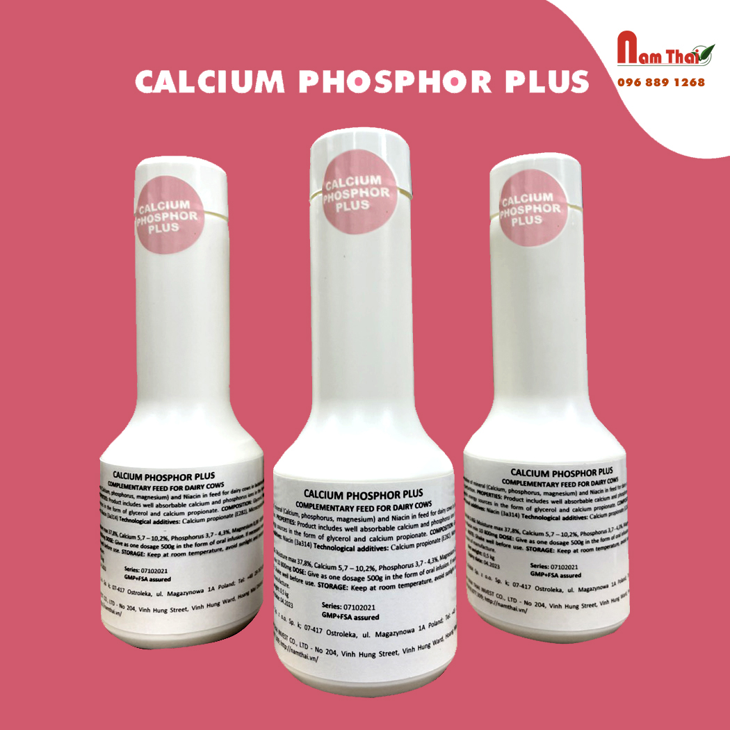 Hỗ trợ điều trị thiếu hụt canxi ở bò:Calcium 120 và Calcium Phosphor Plus
